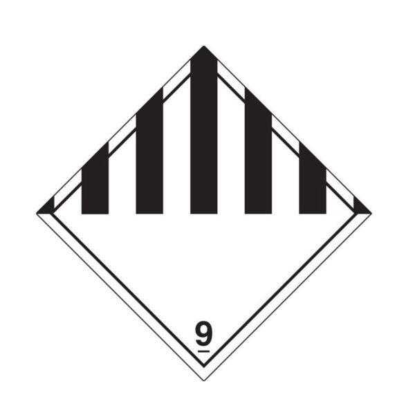 ADR ADHESIVE SIGNBOARD GENERAL HAZARDOUS SUBSTANCES CLASS 9 - ROUSSAKIS ...