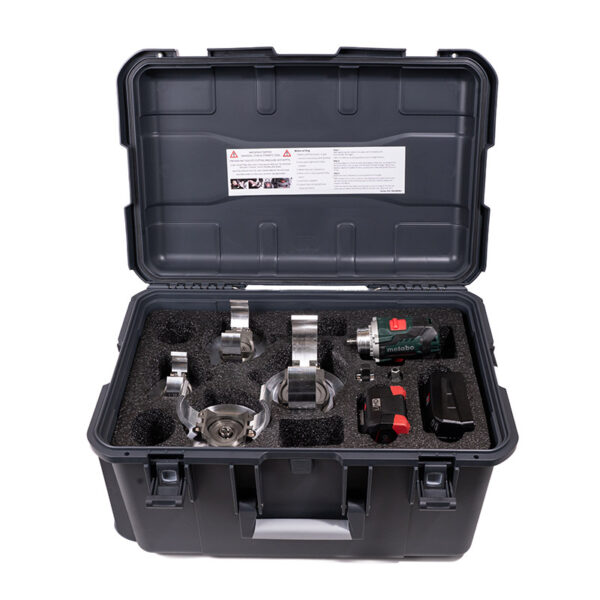 SNAPDRILL ΜΗΧΑΝΗΜΑ ΔΙΑΤΡΗΣΗ ΣΩΛΗΝΩΝ ΣΕΤ 4 ΚΕΦΑΛΩΝ & METABO BS 18 LTX BL ...