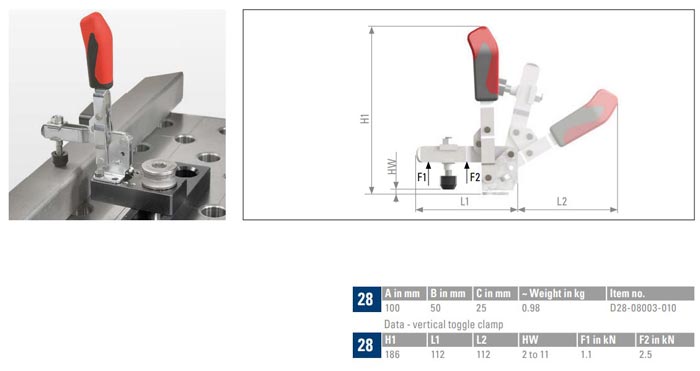 DEMMELER ΚΑΘΕΤΟΣ ΜΕΤΑΒΑΛΛΟΜΕΝΟΣ ΣΦΙΓΚΤΗΡΑΣ SYSTEM 28 - ROUSSAKIS SUPPLIES